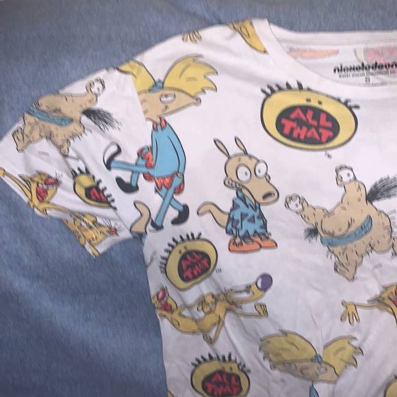 Nickelodeon | Shirts | Nickelodeon Throwback To The 9s Cartoon Shirt ...